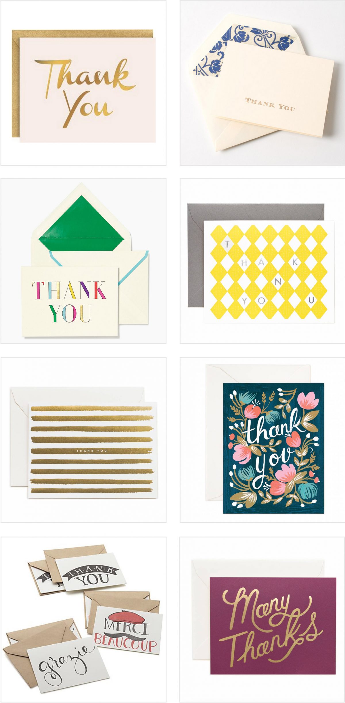 Cute Thank You Notes - Sparkles and Shoes