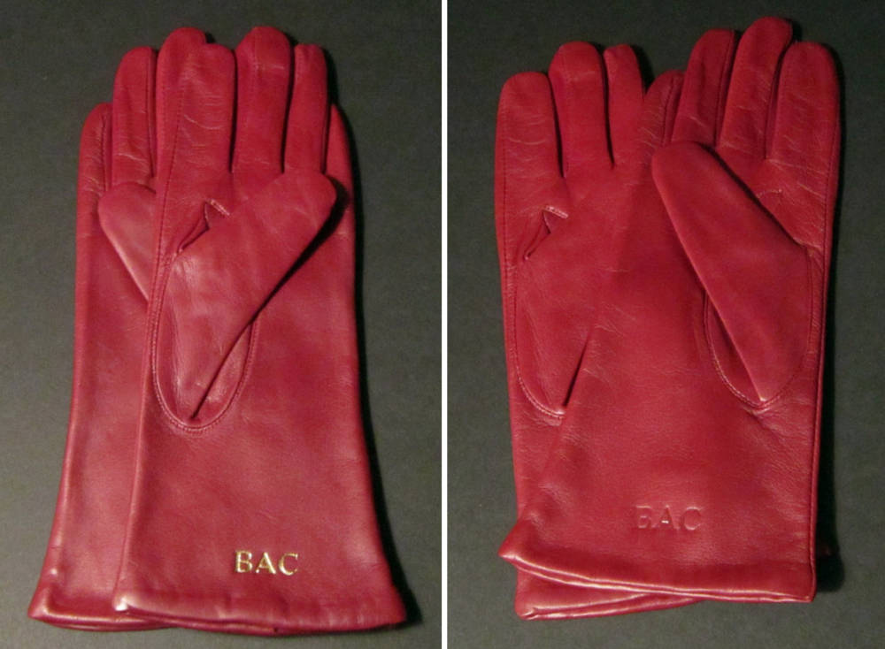 Monogrammed Leather Gloves - Sparkles and Shoes
