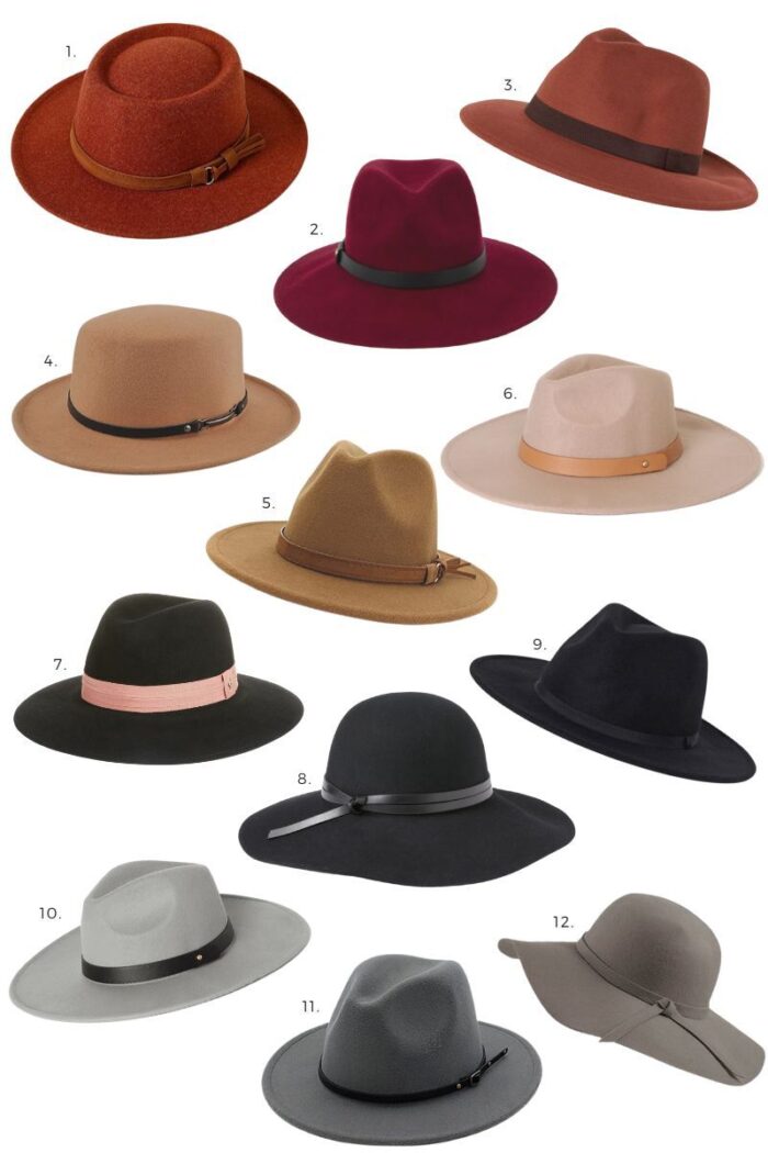 Felt Hats for Fall - Sparkles and Shoes