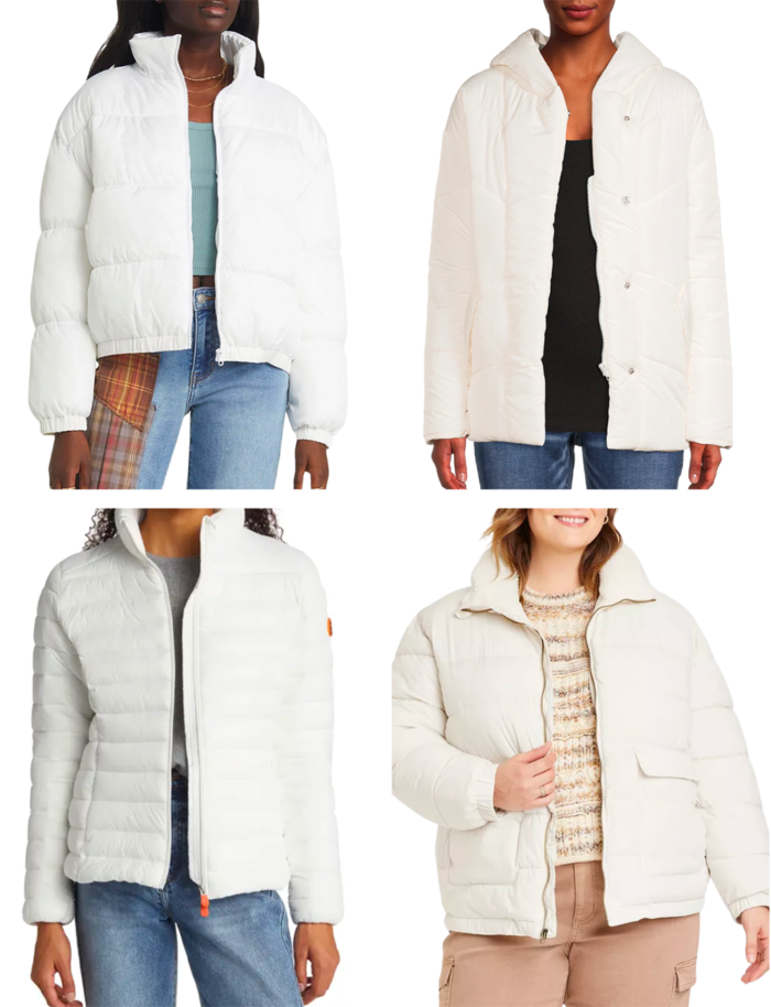 Really Love My ... White Puffer Jacket - Sparkles and Shoes